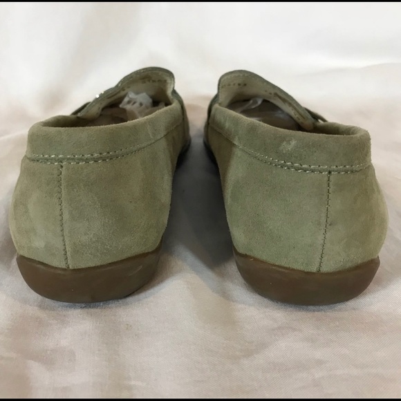Geox | Shoes | Geox Respira Sage Green Suede Slip On Loafers | Poshmark